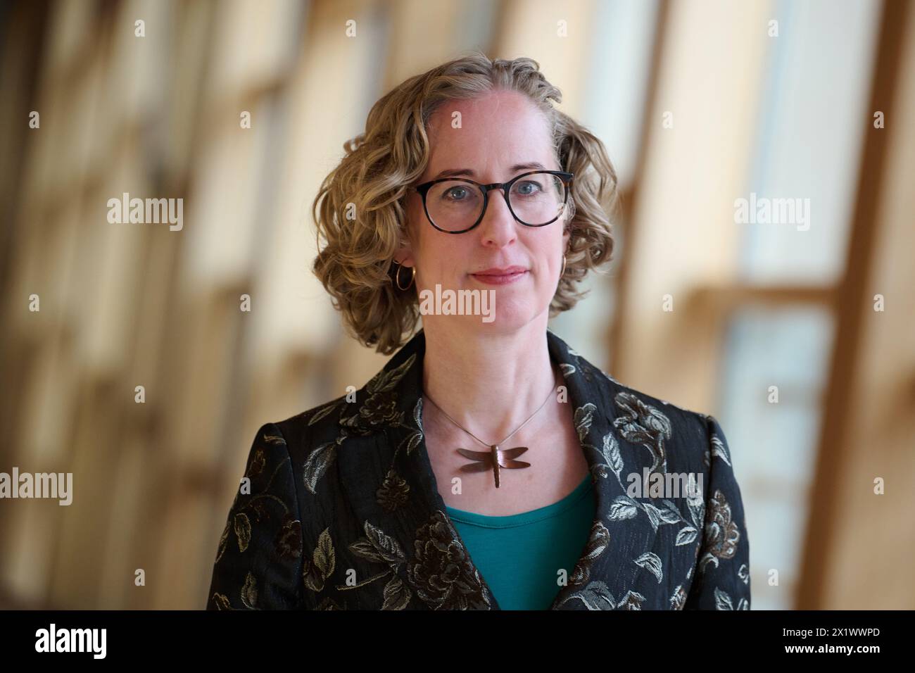 Edinburgh Scotland, UK 18 April 2024. Co-Leader of the Scottish Green ...