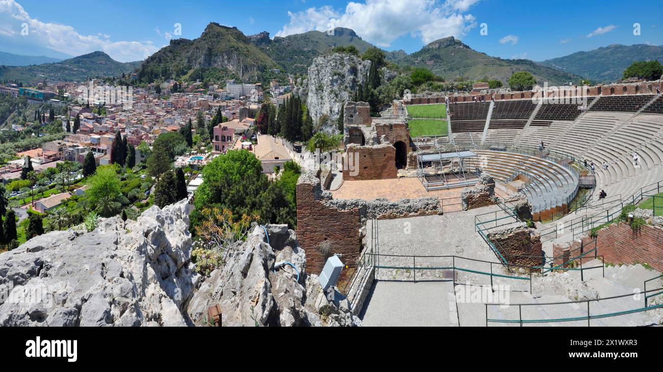 Greek Theater. Taormina. Sicily Stock Photo - Alamy