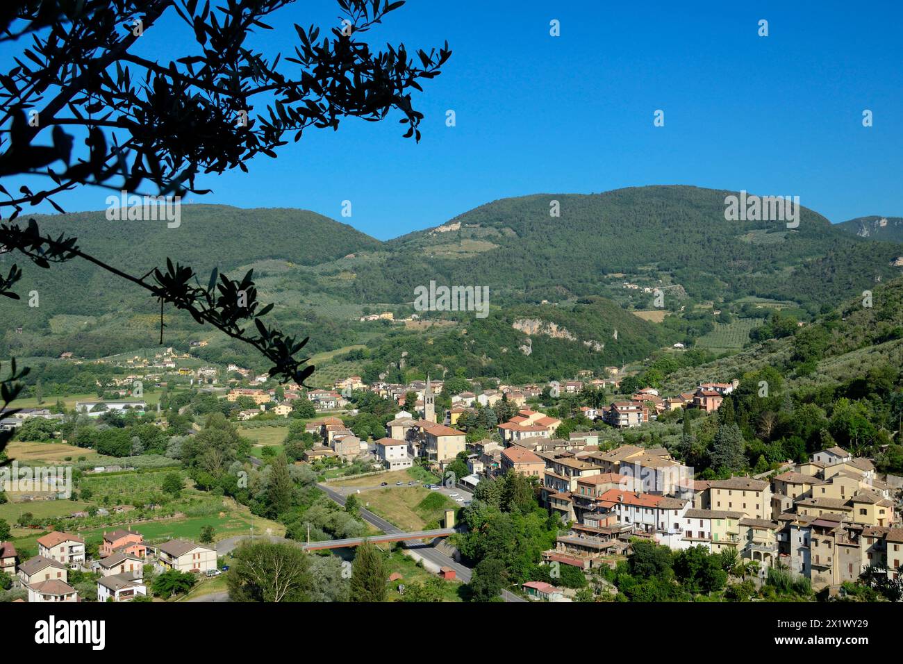 Panorama From the Heights of the Fortress of Precetto. Ferentillo ...