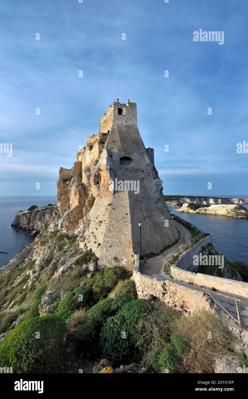fortezza abbazia di santa maria a mare, isola di san nicola, isole ...