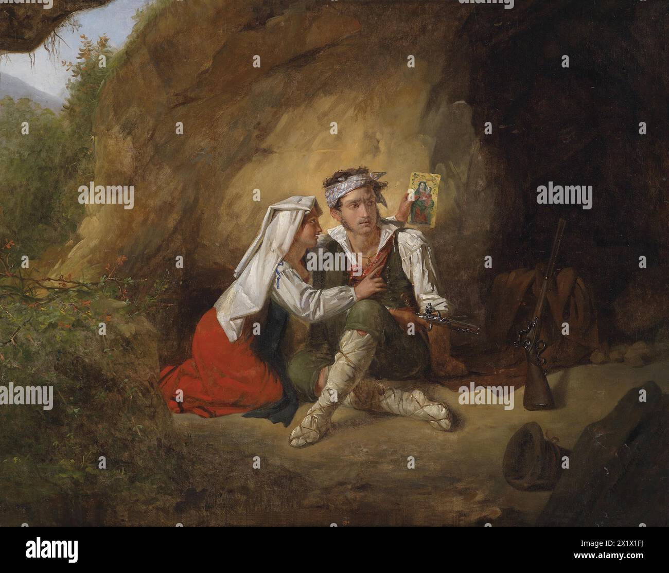 Exhortation before the battle Pieter van Hanselaere - 1825 Stock Photo ...