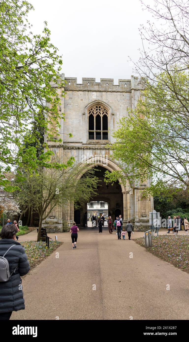The abbey gate tower from abbey grounds hi-res stock photography and ...