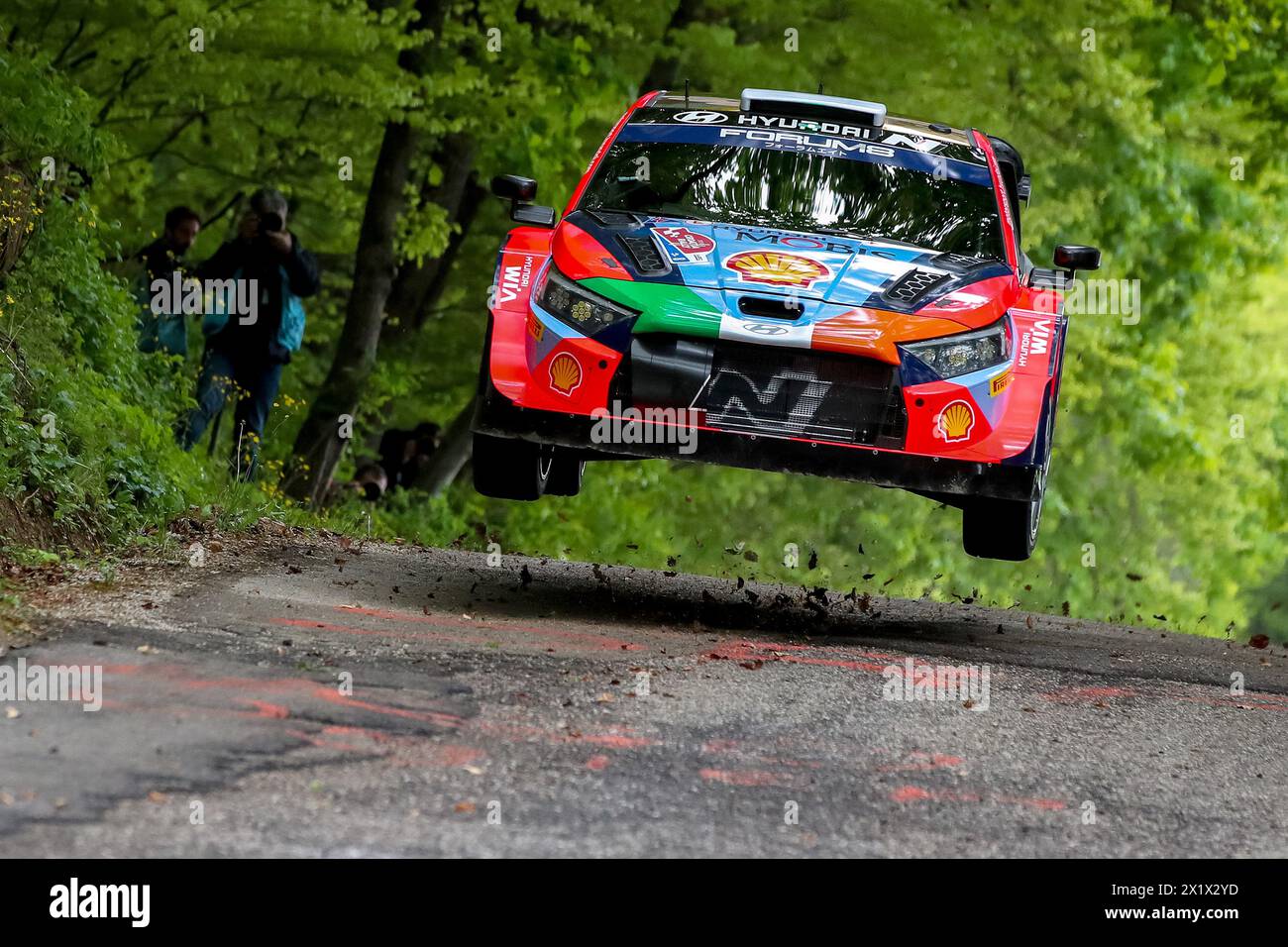 Ott Tanak of Estonia and Martin Jarveoja of Estonia are competing with ...