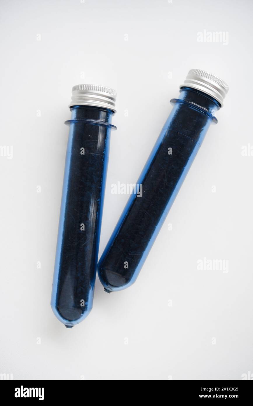 Two blue plastic flasks with a shiny lid. Flasks with tea inside Stock ...