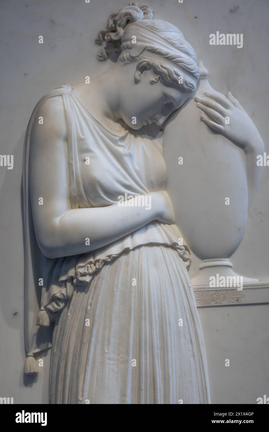 Possagno, Italy - June 2022: funeral sculpture by Antonio Canova ...