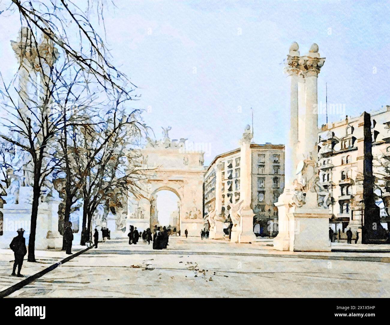 1899 new york square hi-res stock photography and images - Alamy
