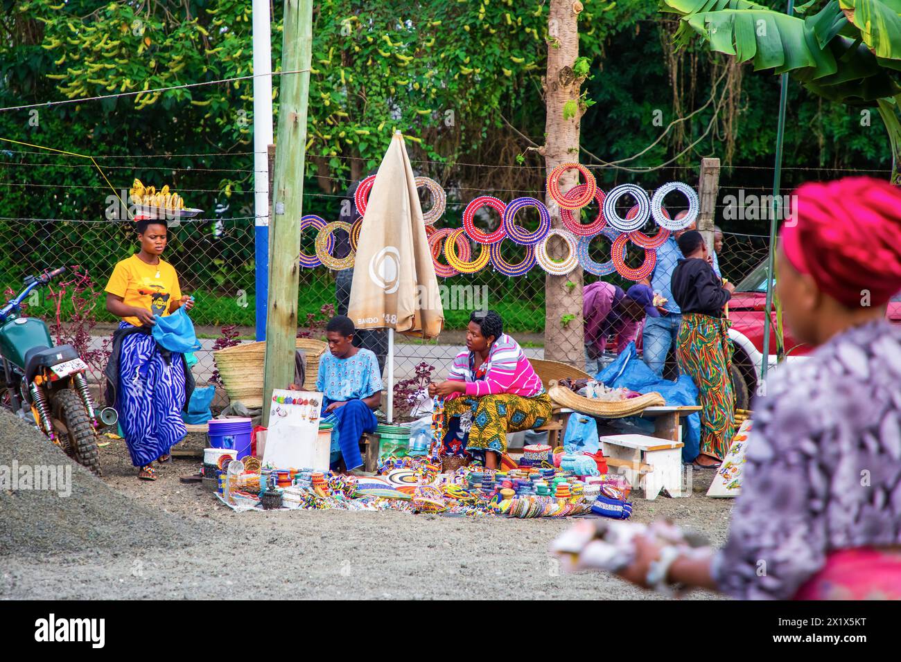 Arusha,Tanzania, Africa.02 february 2022. African women sell ...