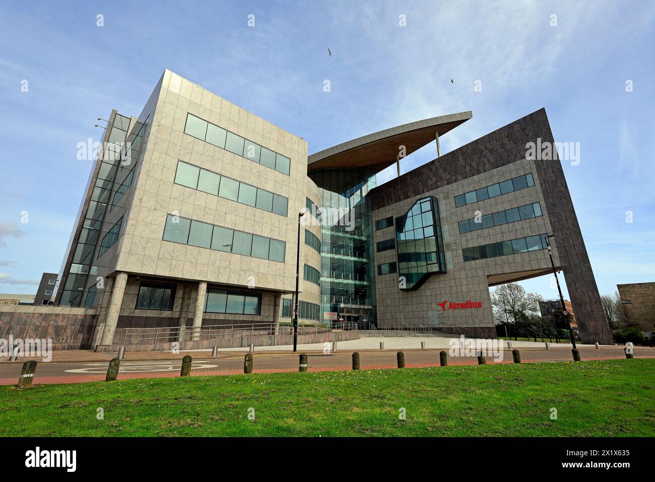Atradius insurance building, Cardiff Bay, South Wales. Taken 2024. cym ...