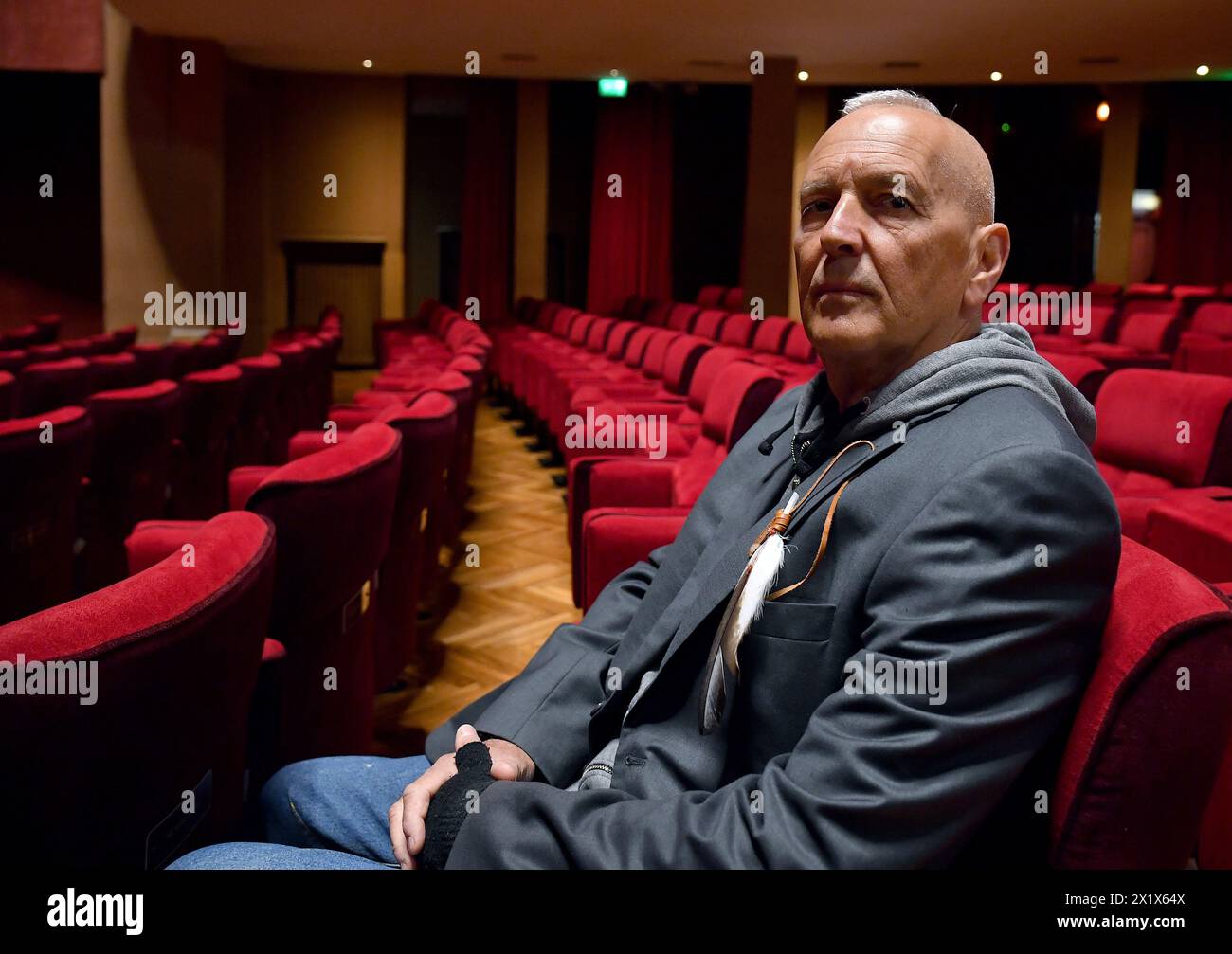 Italy, Rome, April 18, 2024 : Cateno De Luca presents the candidates of ...