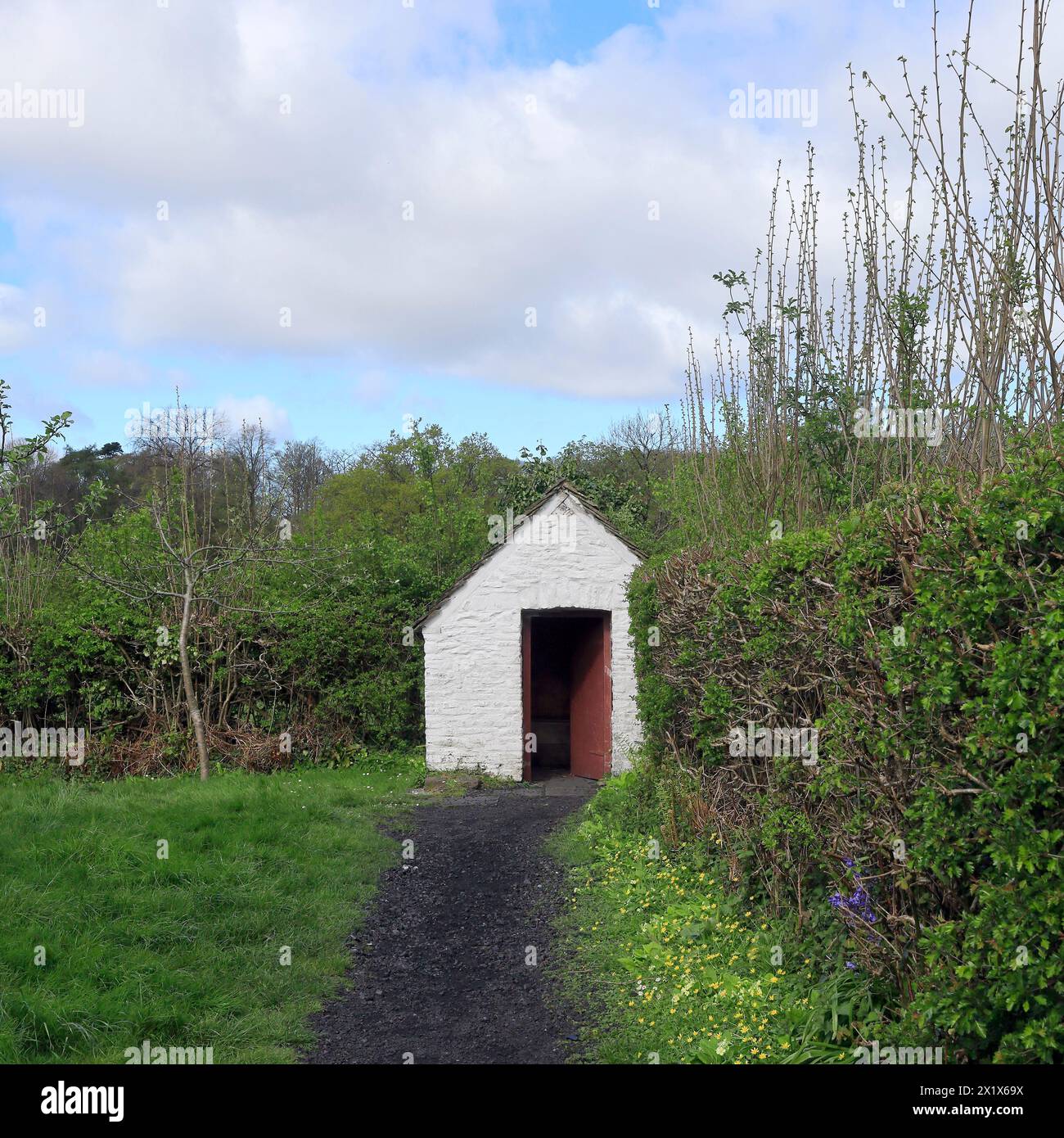 Cinder path leading to an outside lavatory (Ty Bach) at Kennixton ...