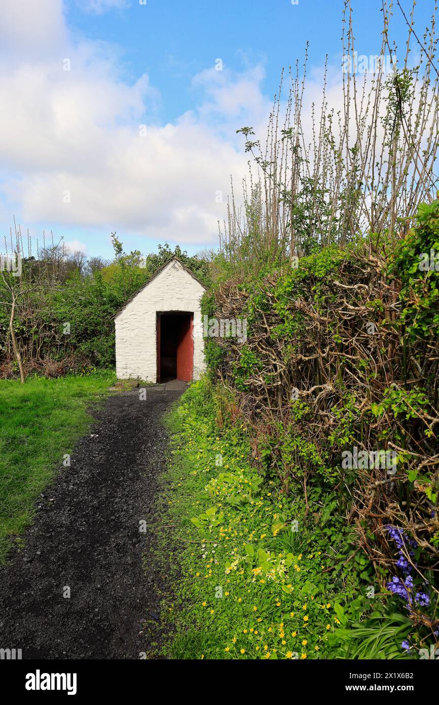 Cinder path leading to an outside lavatory (Ty Bach) at Kennixton ...
