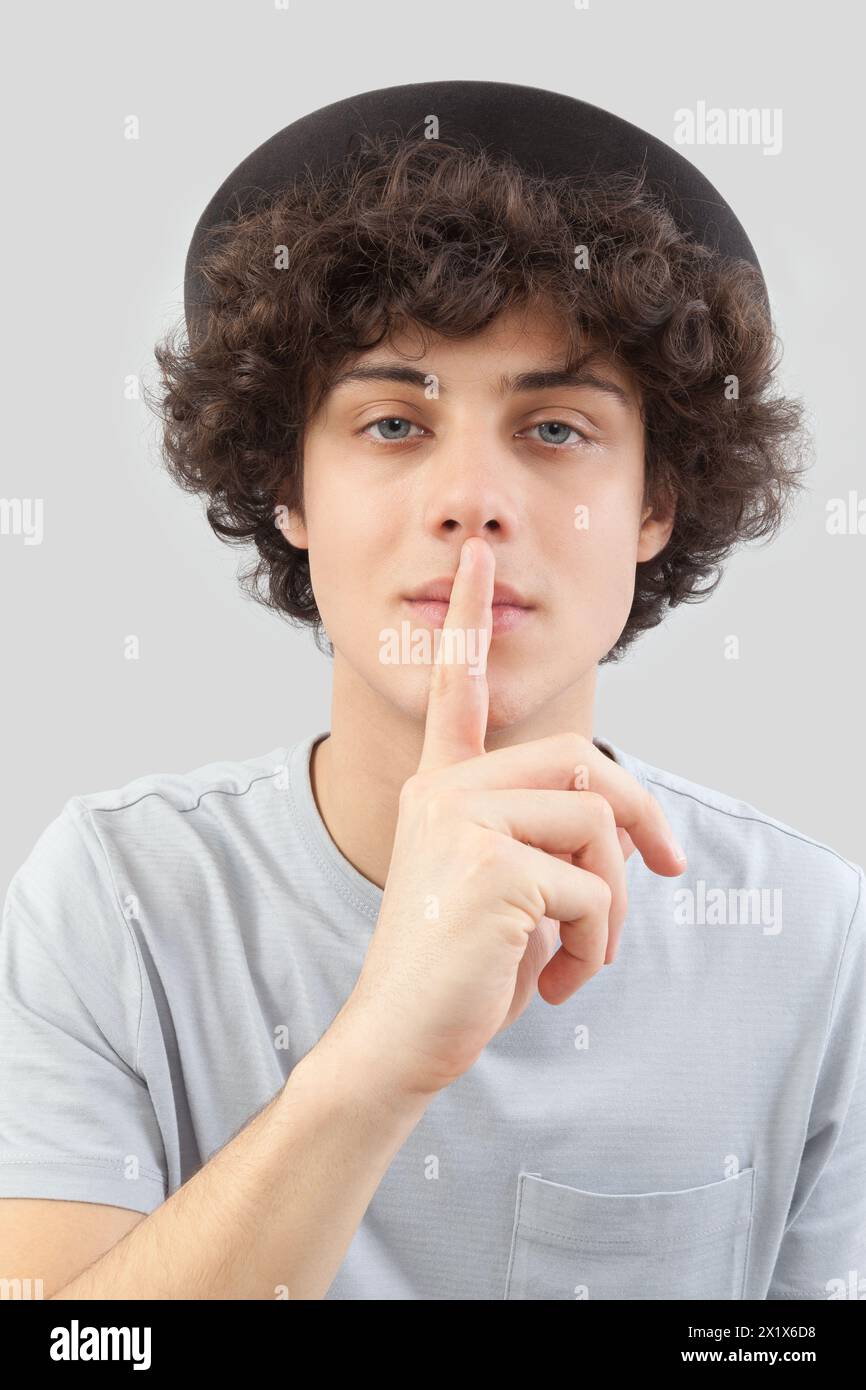 Shut up gestures hi-res stock photography and images - Alamy