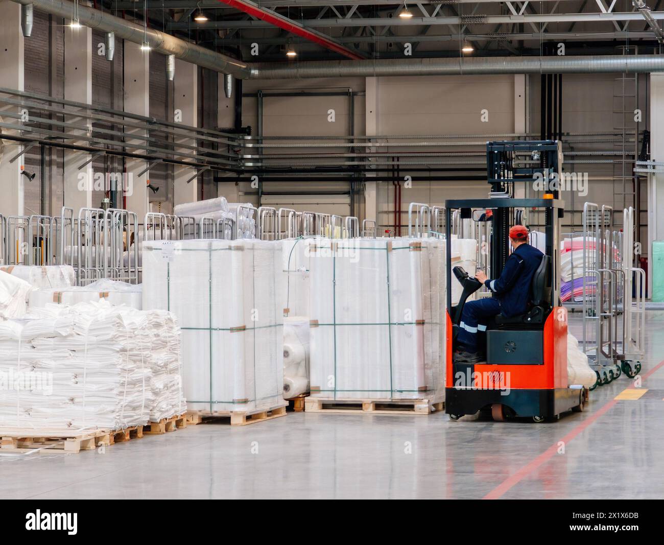Blocks of foam rubber in warehouse Stock Photo - Alamy