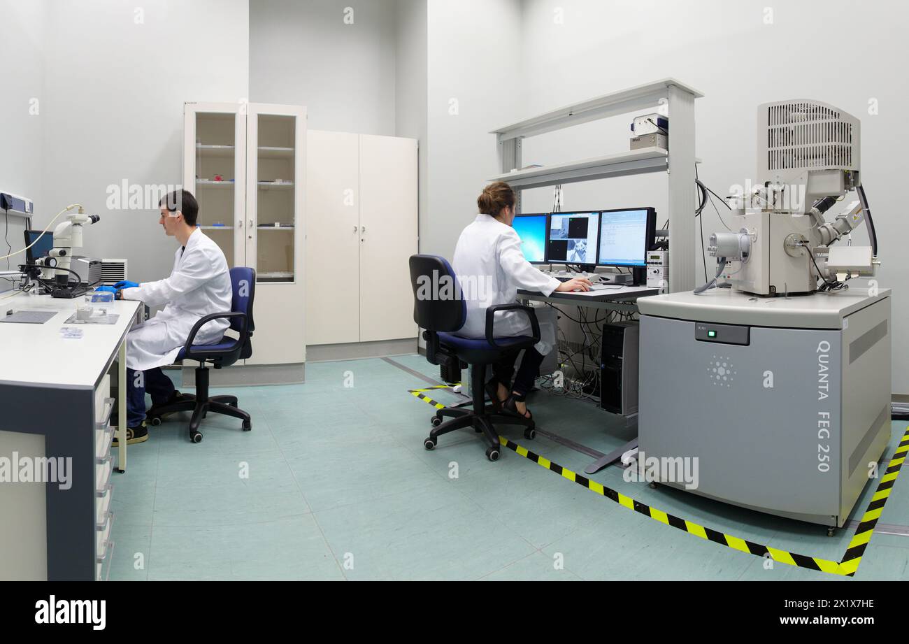 Environmental Scanning Electron Microscope ESEM QuantaTM 250 FEG provides access to studies of ...