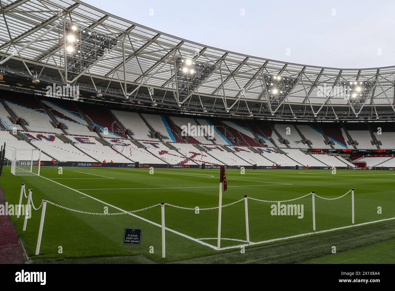 A general view of the London Stadium ahead of the UEFA Europa League ...