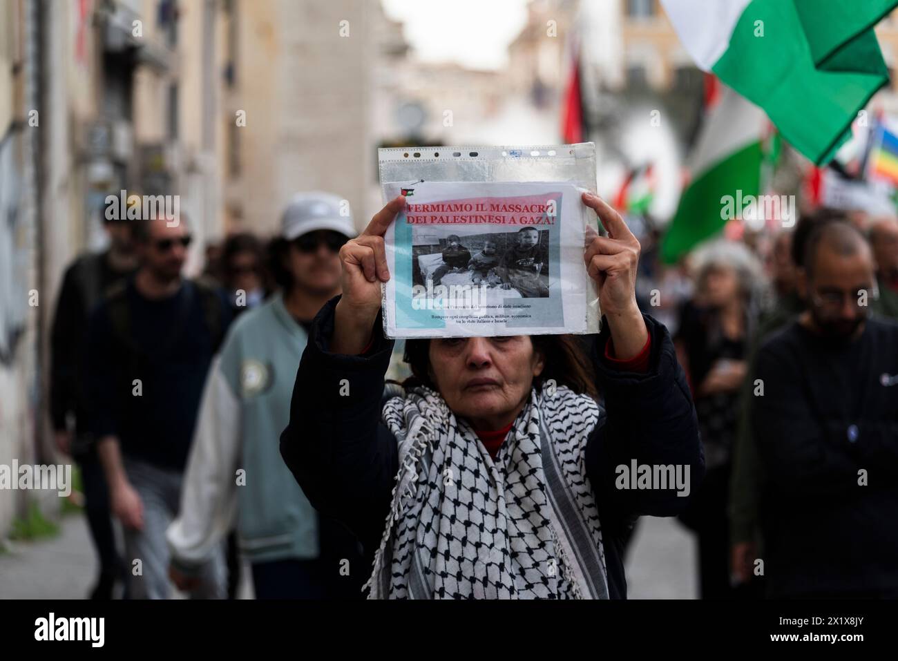 Rome, Italy, Demonstration "Palestinian students in Italy" to demand ...