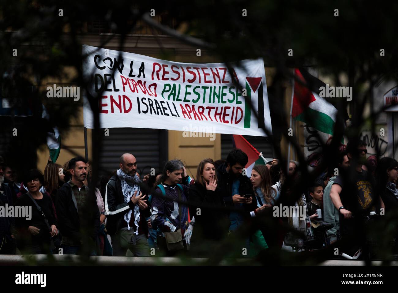 Rome, Italy, Demonstration "Palestinian students in Italy" to demand ...