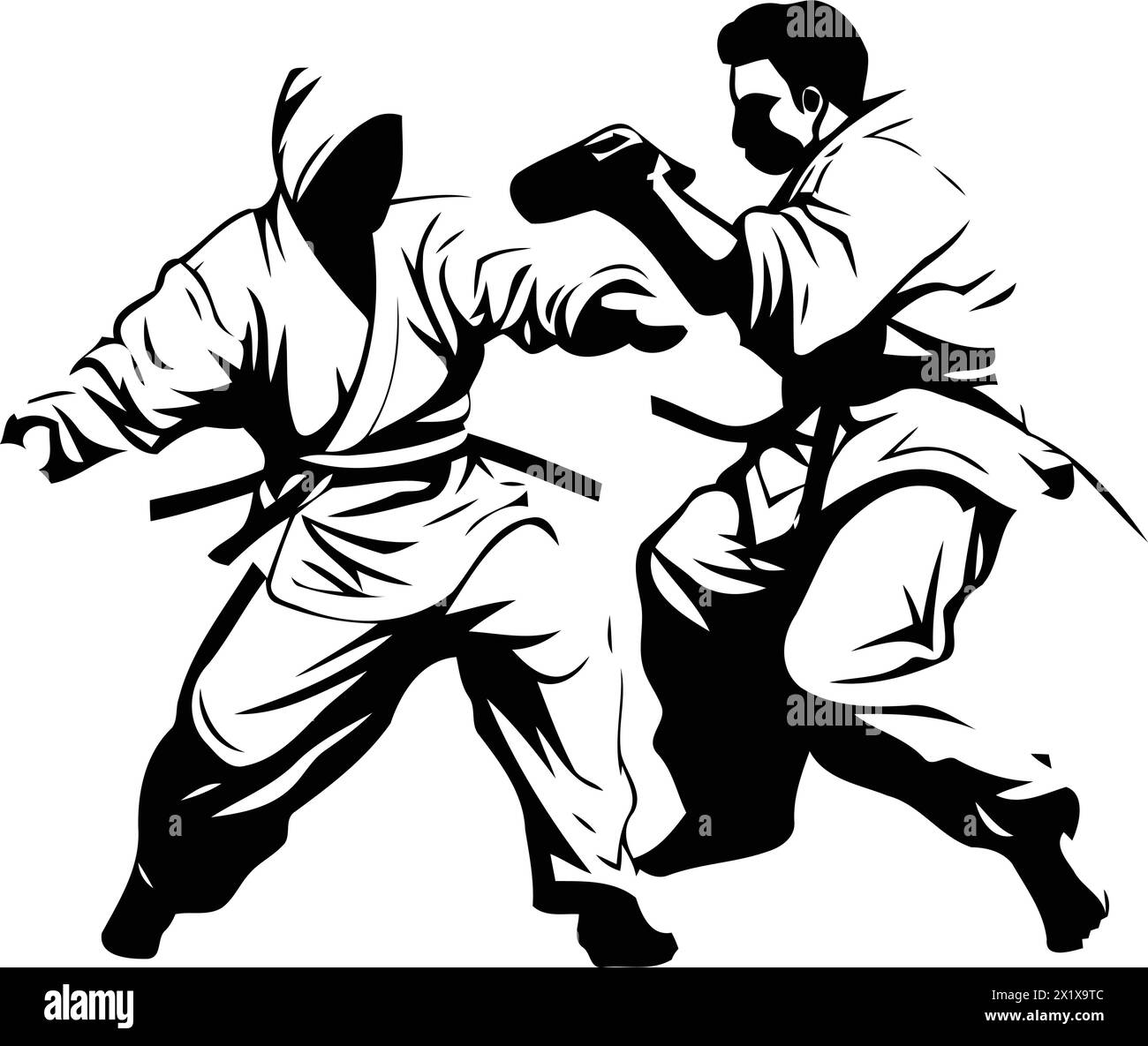 Is fighters training Stock Vector Images - Alamy