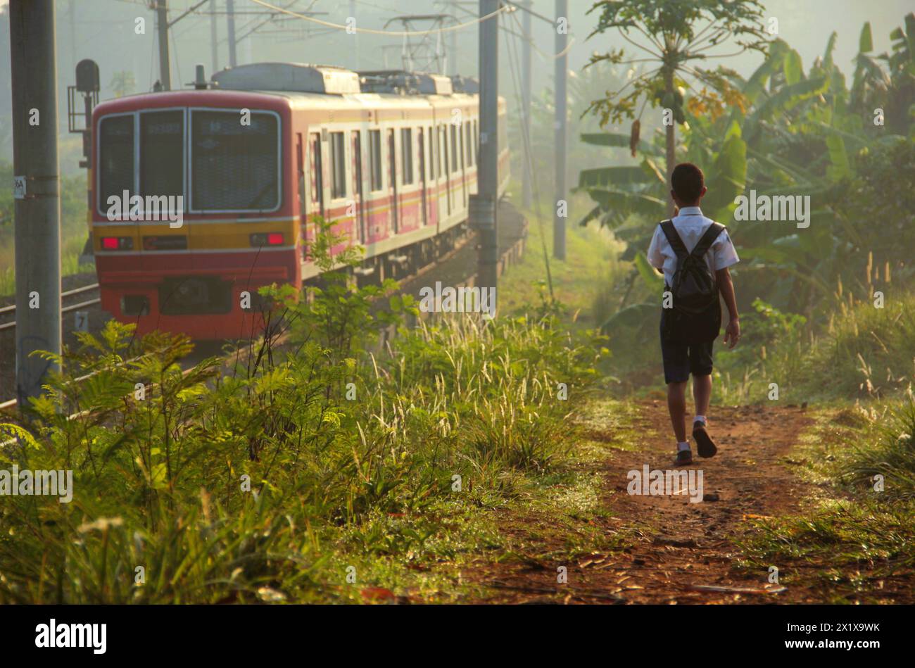 Going To School Stock Photo - Alamy