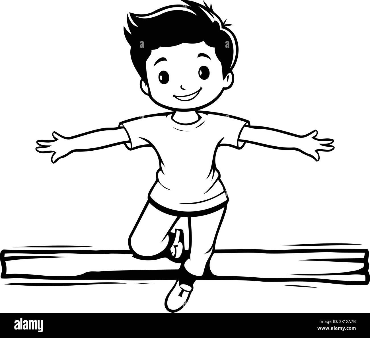 Youthful boy Stock Vector Images - Alamy