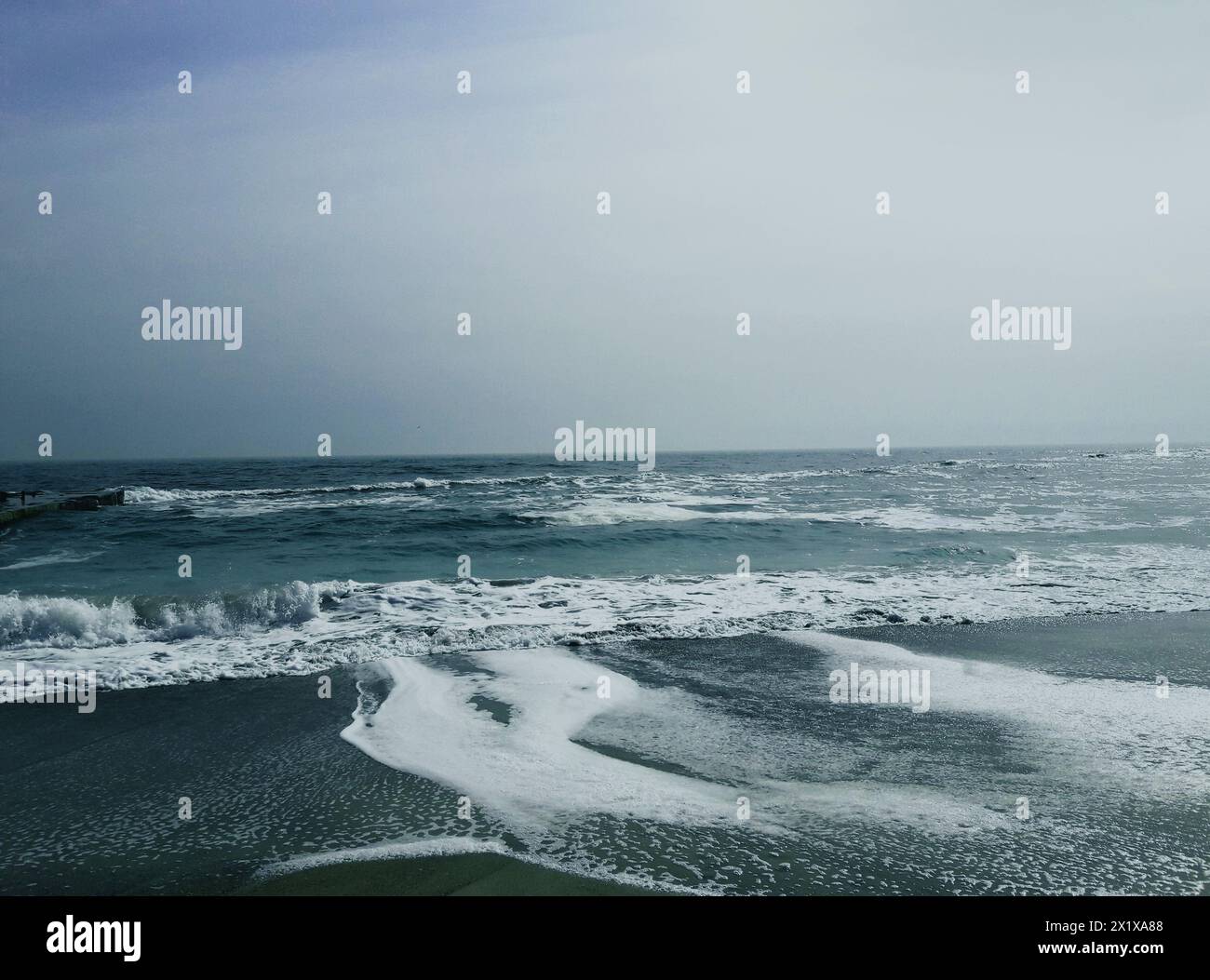 Aerial view wet sand waves hi-res stock photography and images - Alamy