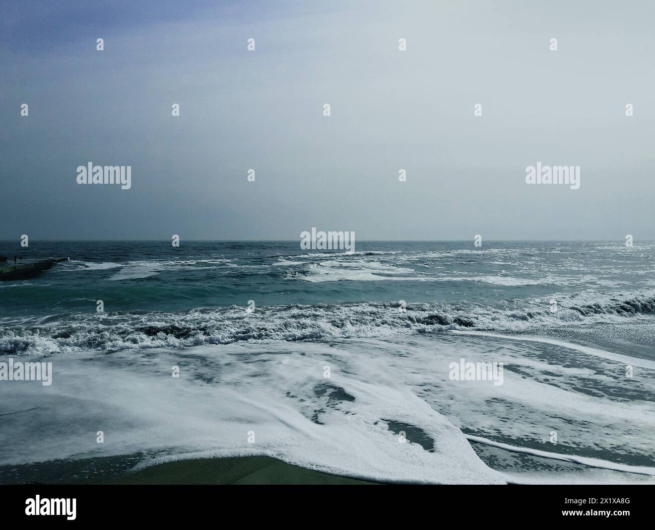 Aerial view wet sand waves hi-res stock photography and images - Alamy