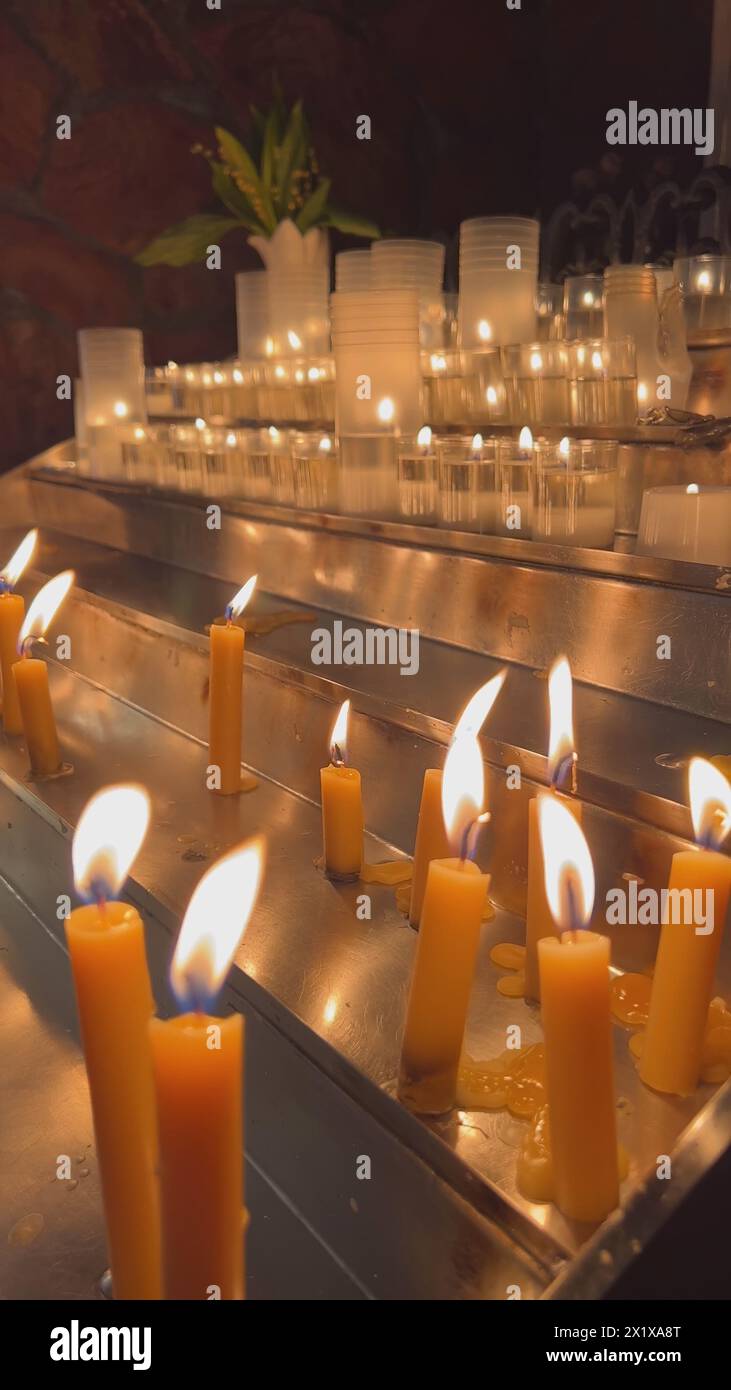 Vertical video bright candlelight inside hi-res stock photography and ...