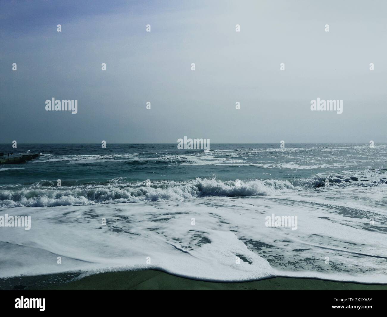 Aerial view wet sand waves hi-res stock photography and images - Alamy