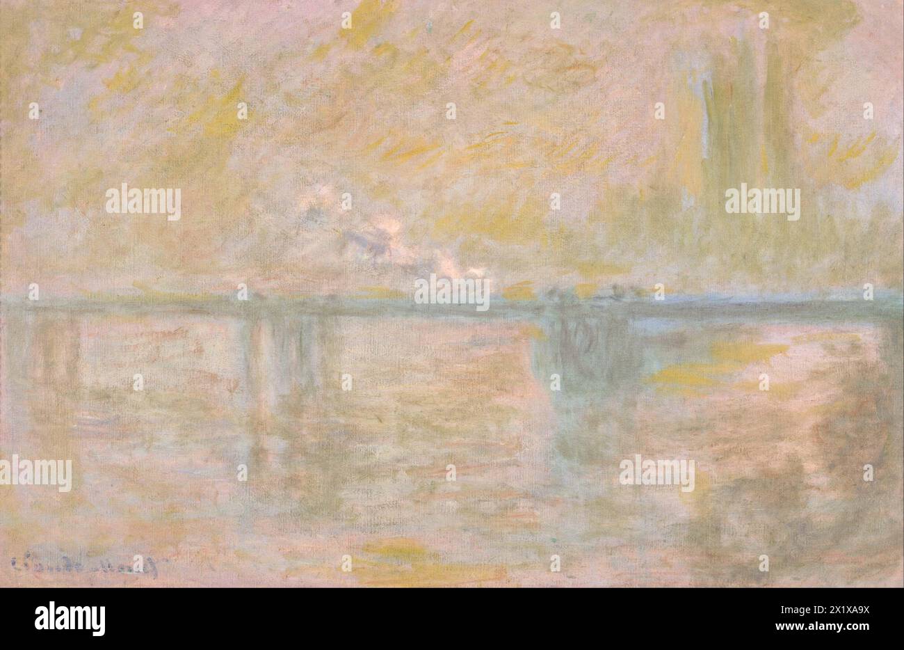 Charing Cross Bridge is a series of oil paintings by French artist ...