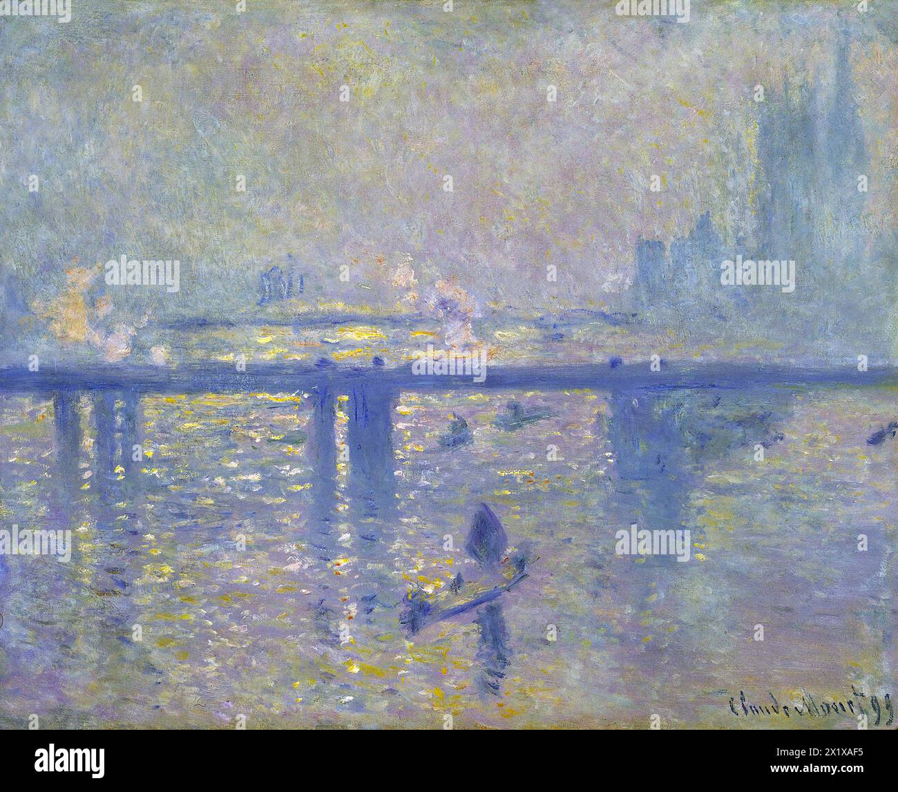 Charing Cross Bridge is a series of oil paintings by French artist ...