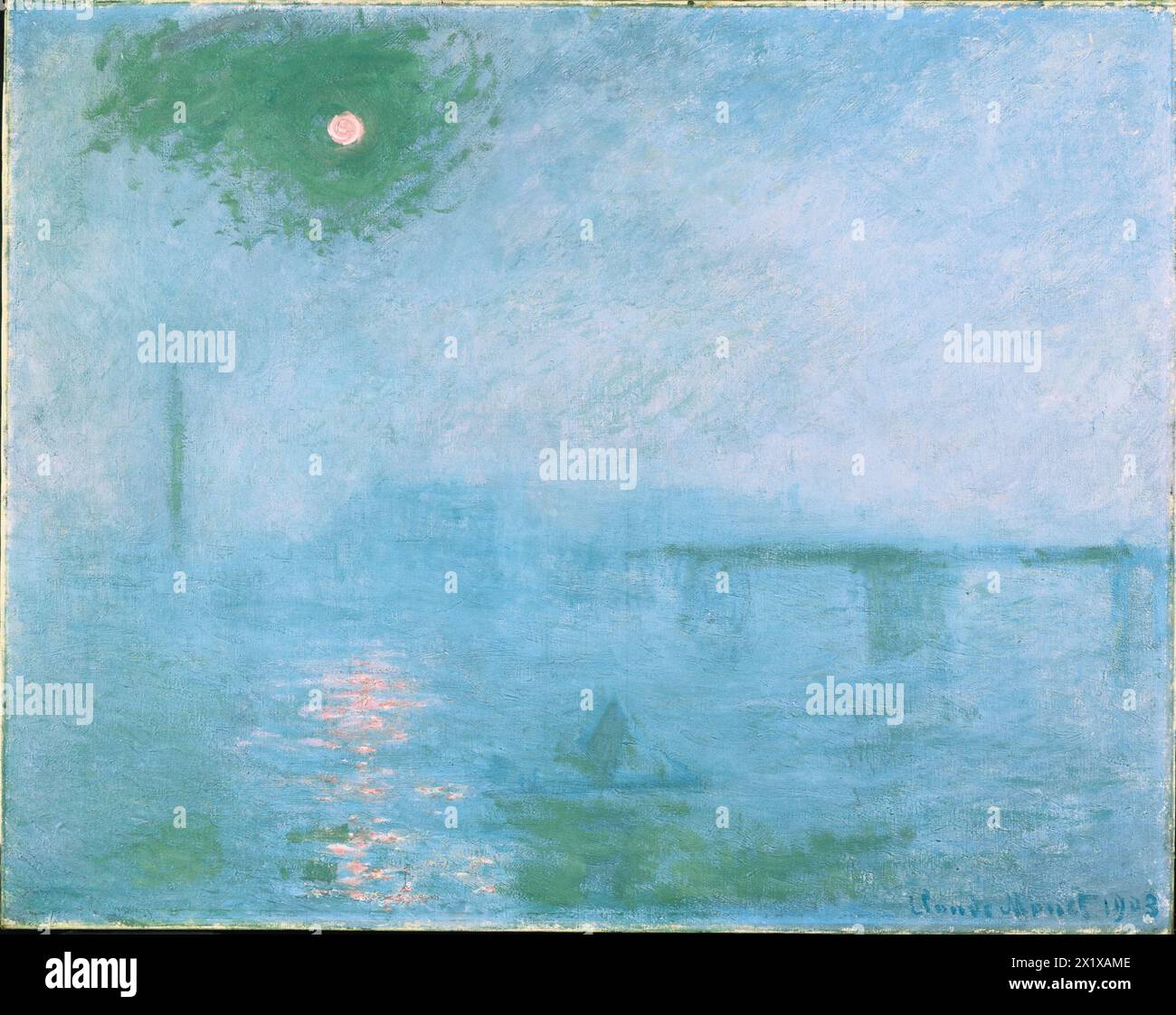 Charing Cross Bridge is a series of oil paintings by French artist ...