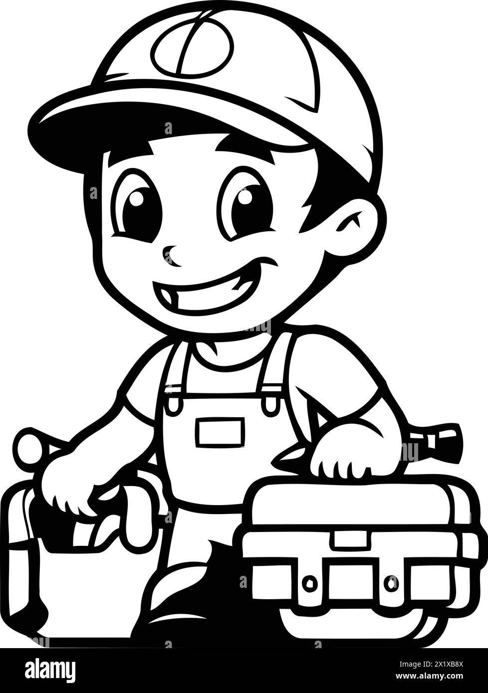 Toolbox cartoon hi-res stock photography and images - Alamy