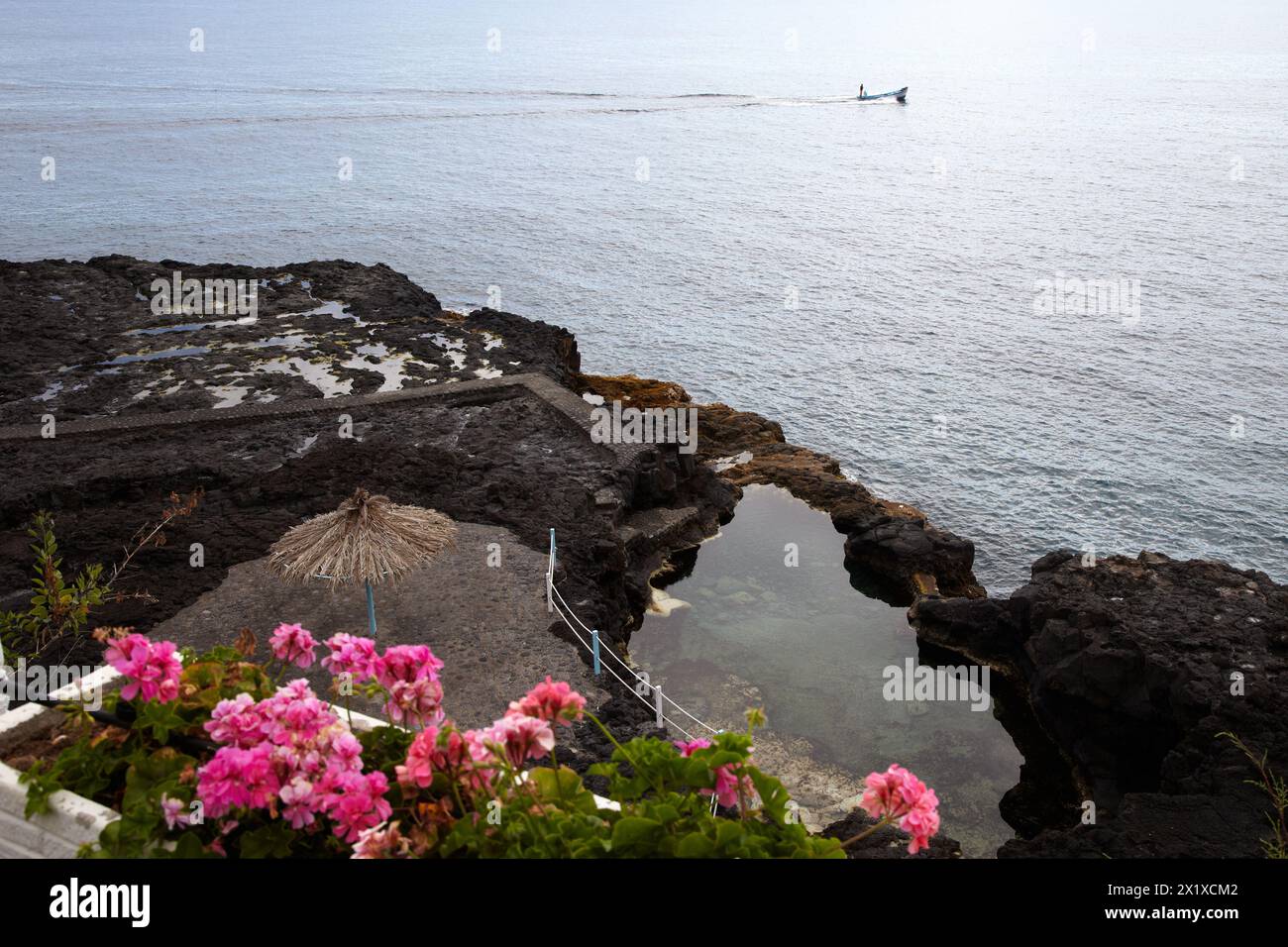 Charco Azul swimming pool in Puerto Espindola near San Andrés, La Palma ...