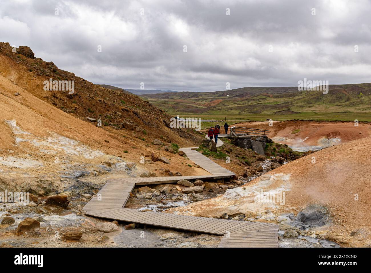 Seltun geothermal field, in the Krysuvik area on the Reykjanes ...