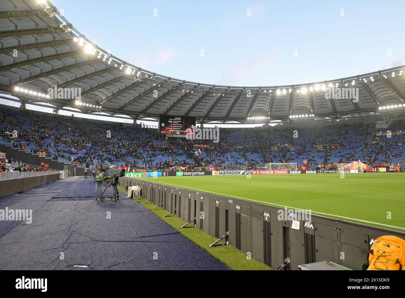 Stadio Olimpico, Rome, Italy. 18th Apr, 2024. Europa League, Quarter ...