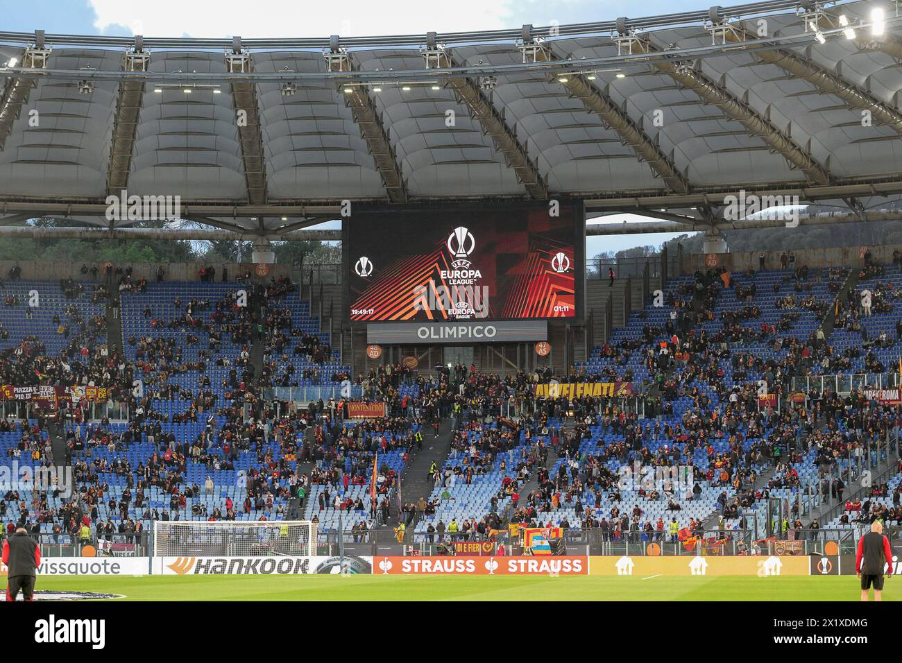 Stadio Olimpico, Rome, Italy. 18th Apr, 2024. Europa League, Quarter ...