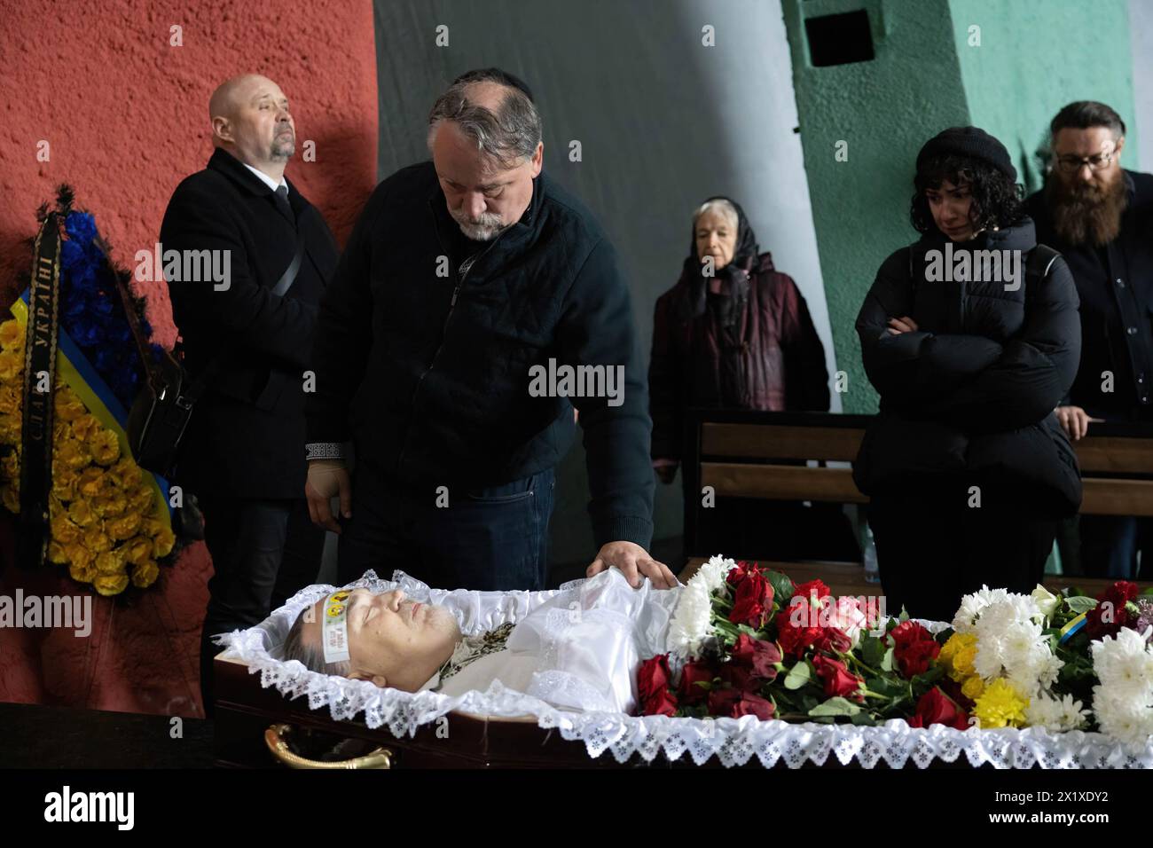 (EDITORS NOTE: Image depicts death) A twin brother says goodbye to the ...