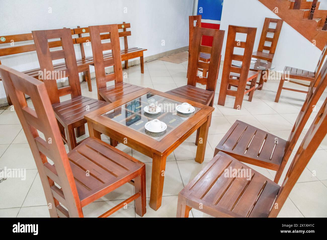 Geragama Estate Rd, Pilimathalawa, Sri Lanka. 10.02.23 the interior of ...