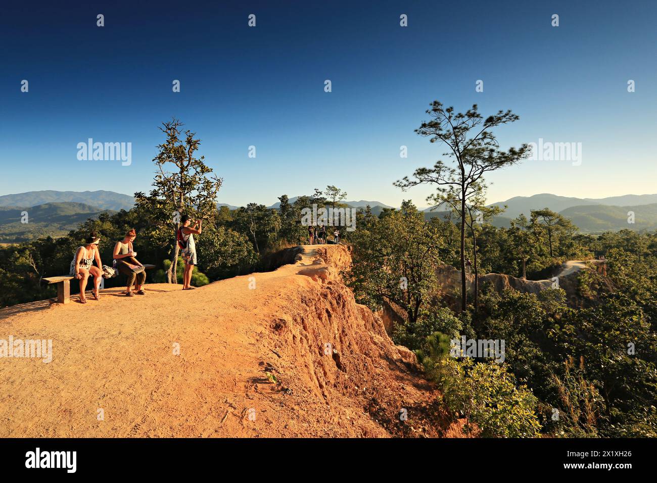Scenic landscape of famous viewpoint at Pai Canyon in Mae Hong Son ...