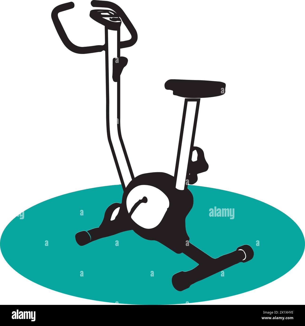 Spinning bike icon for fitness vector simple design Stock Vector Image ...