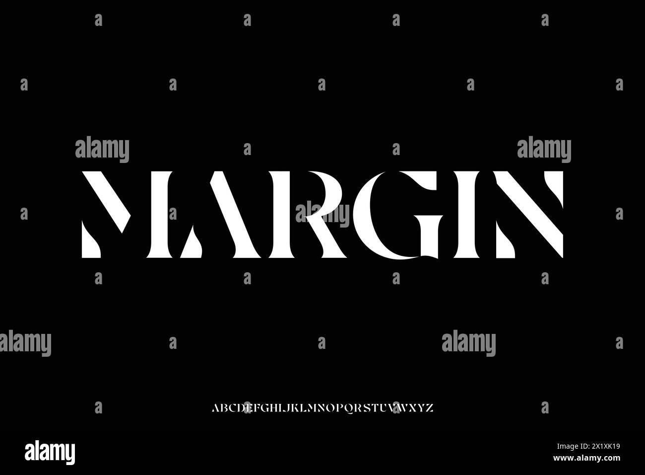 Elegant luxury stencil type alphabet display font vector Stock Vector ... Elegant luxury stencil type alphabet display font vector Stock Vector ...