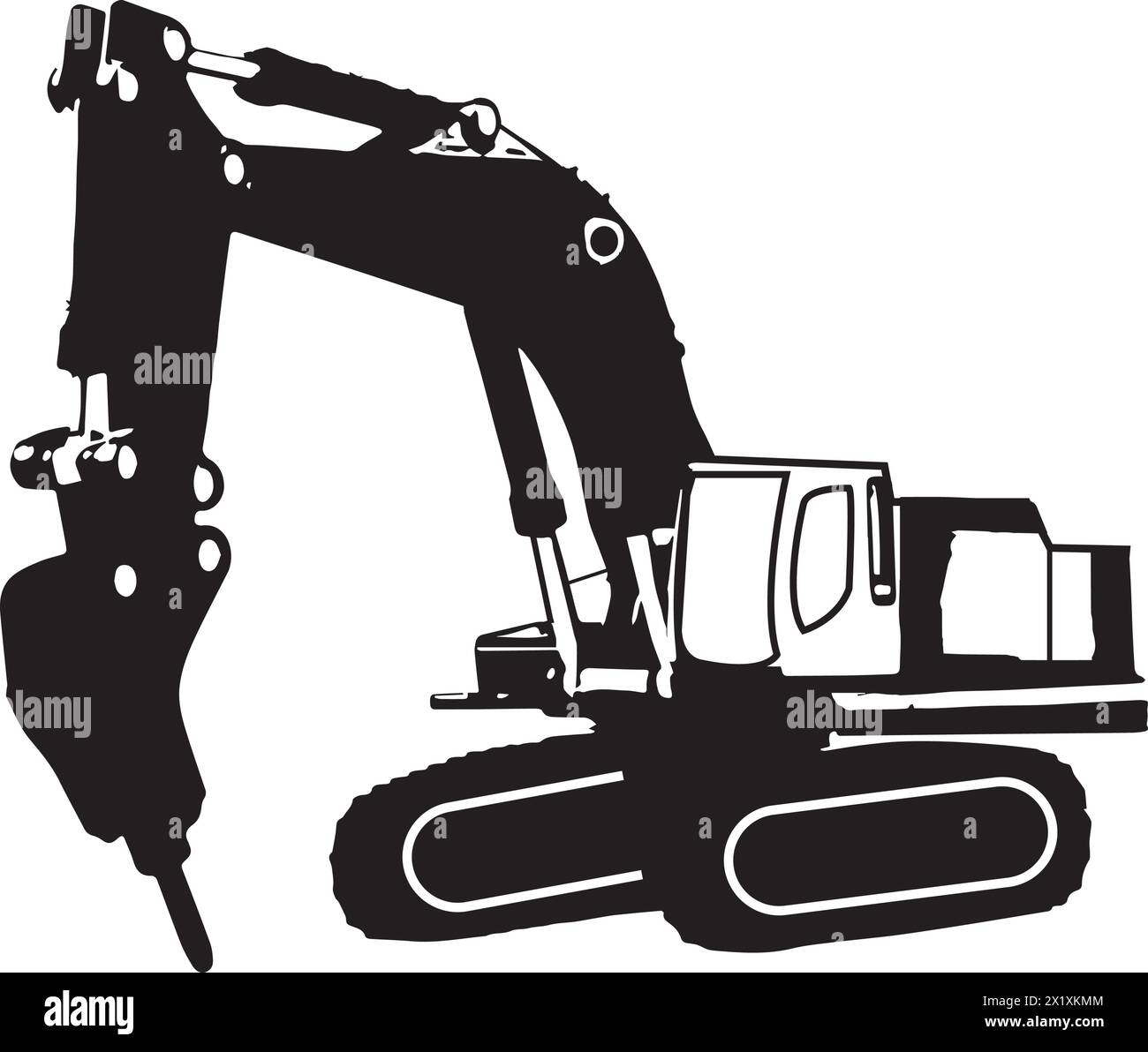 Excavator icon vector illustration simple design Stock Vector Image ...