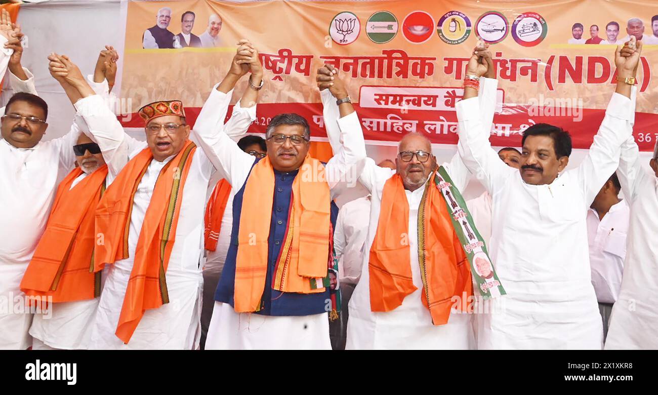 Patna, India. 18th Apr, 2024. PATNA, INDIA - APRIL 18: BJP candidate ...