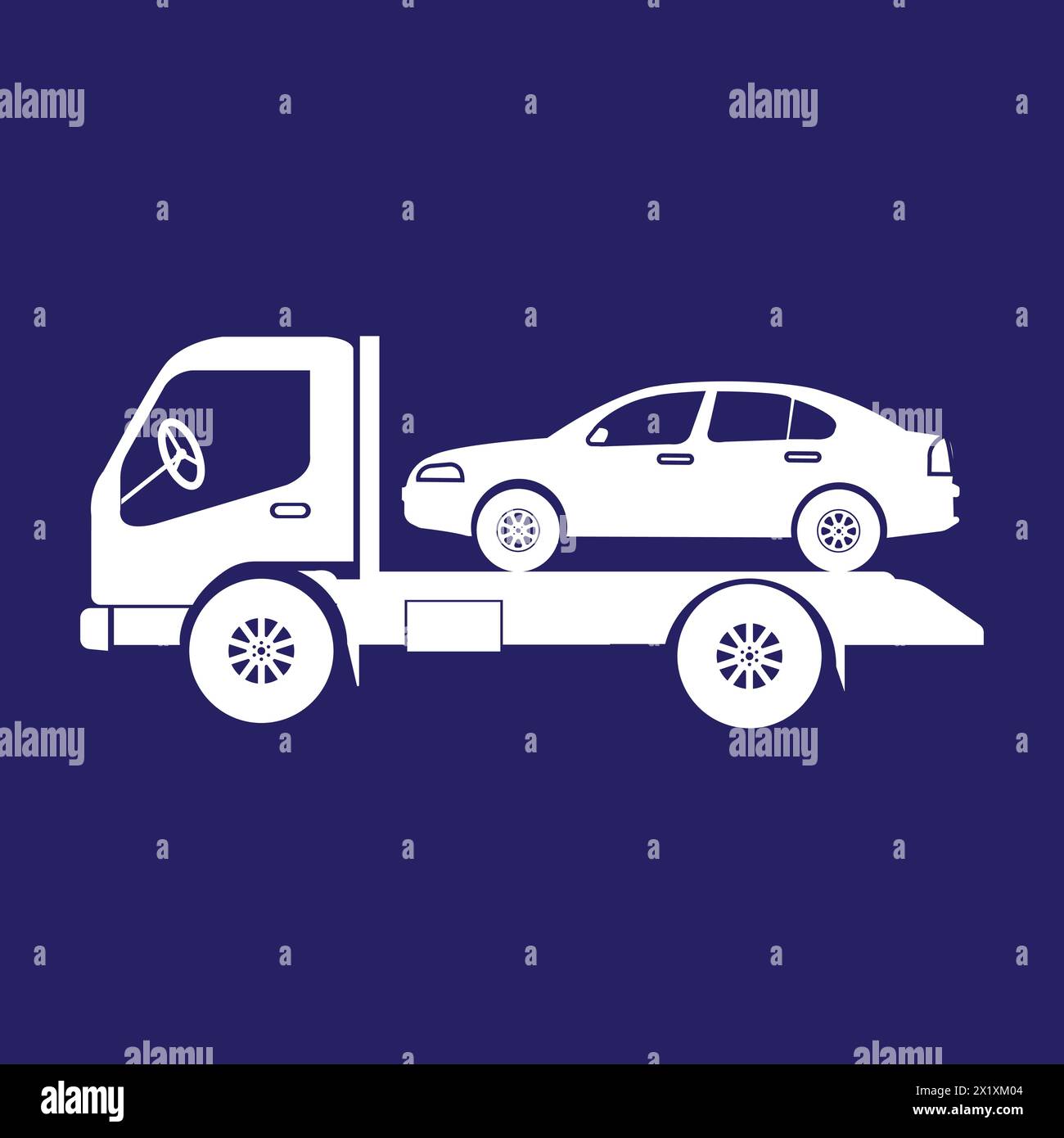 Tractor towed Stock Vector Images - Alamy