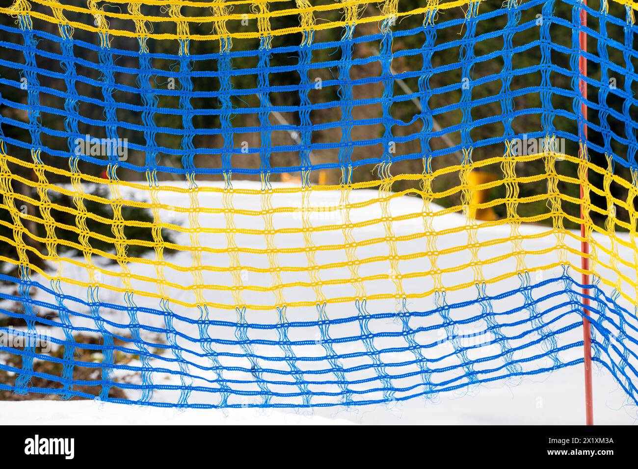 safety net on the downhill slope during the day. Safe and active ...