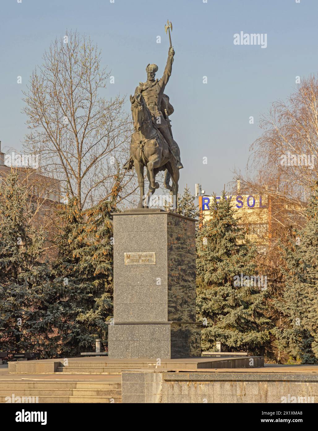 Craiova, Romania - March 16, 2024: Equestrian Statue of Michael the ...