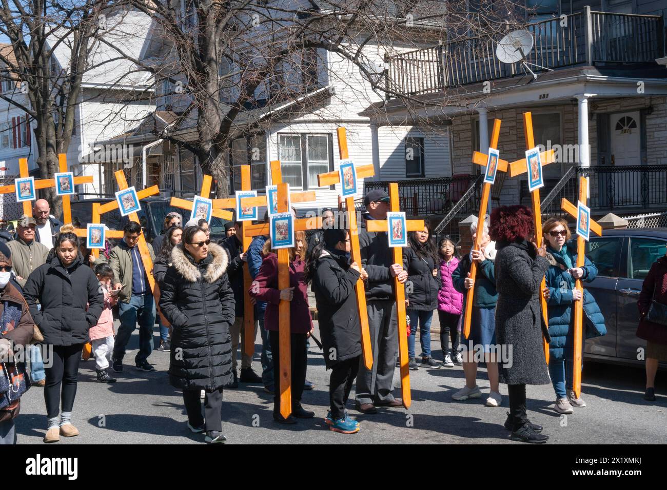 Good Friday "Way of the Cross" procession from Imacculate Heart of Mary ...