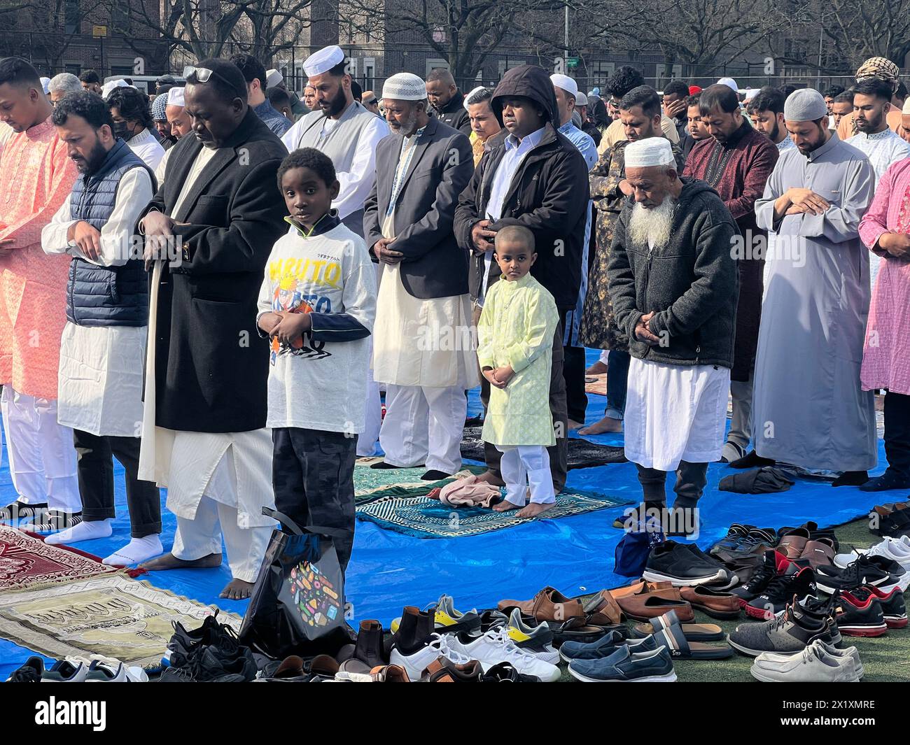 Muslims come together for Prayer at the Parade Grounds by Prospect Park ...