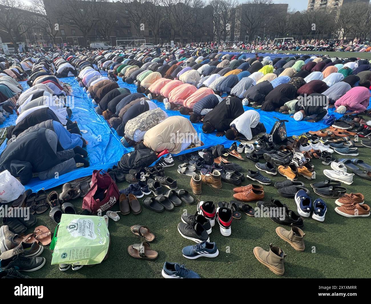 Muslims come together for Prayer at the Parade Grounds by Prospect Park ...