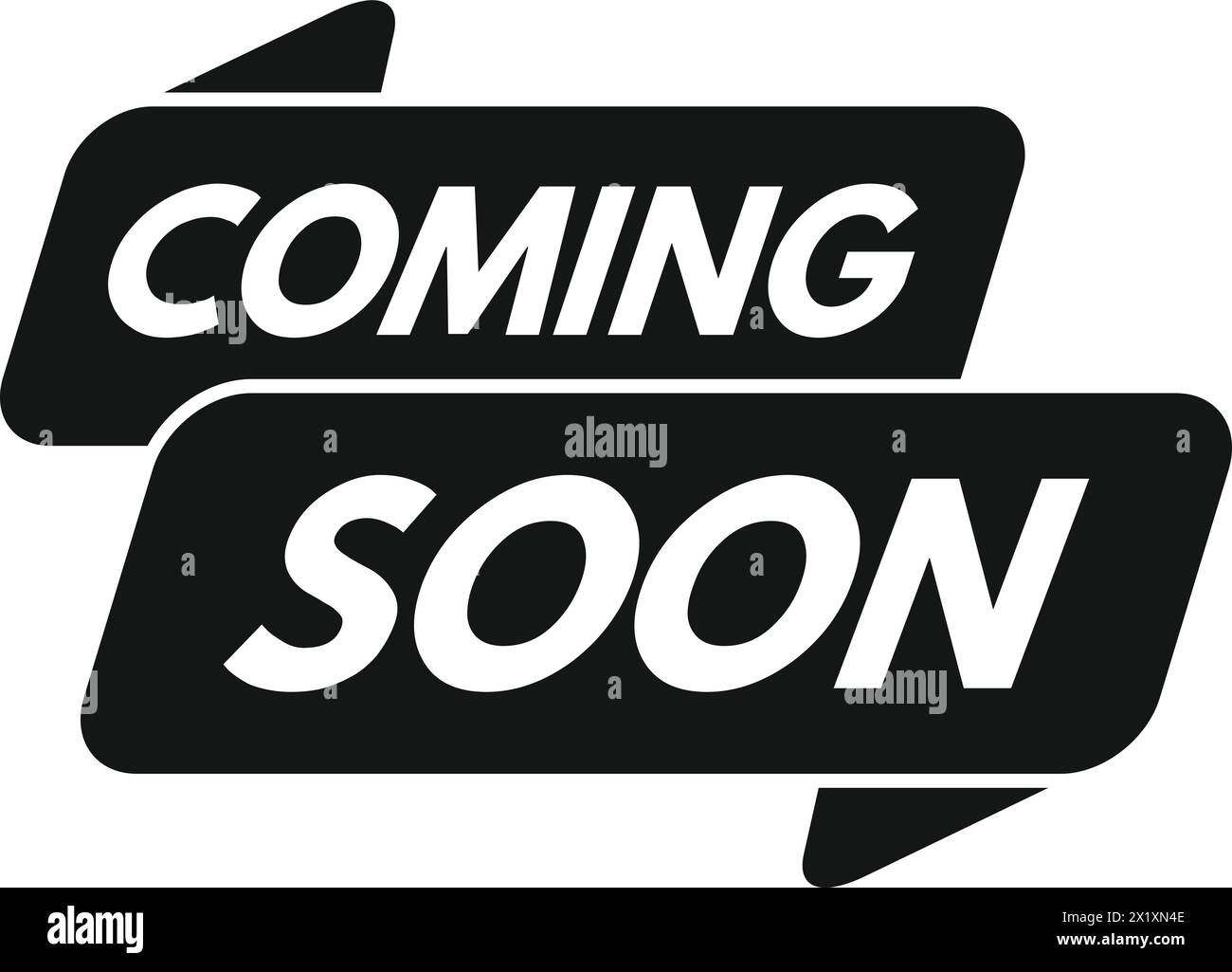 Coming soon brand new icon simple vector. Holding information. Release ...